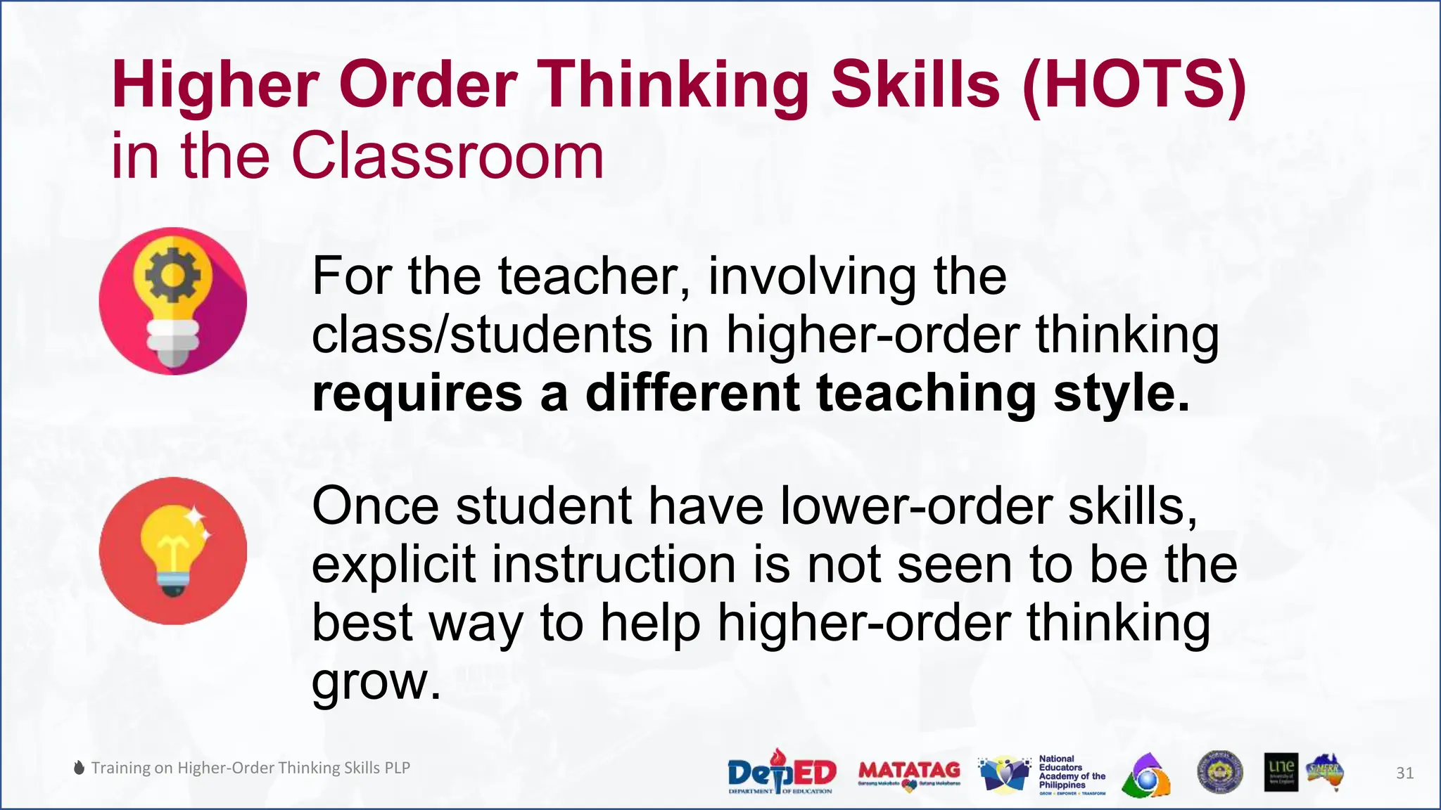 SOLO and HIGHER ORDER THINKING SKILLS in the Classroom.pptx