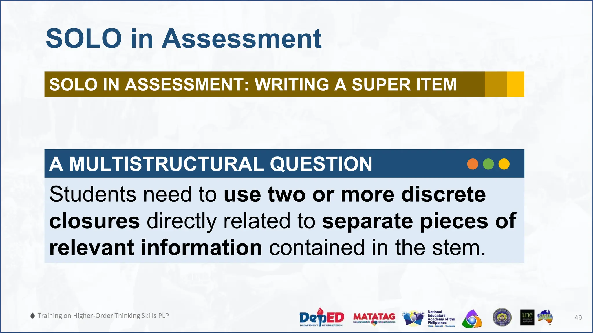 SOLO and HIGHER ORDER THINKING SKILLS in the Classroom.pptx