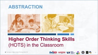 SOLO and HIGHER ORDER THINKING SKILLS in the Classroom.pptx