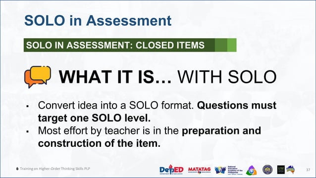 SOLO and HIGHER ORDER THINKING SKILLS in the Classroom.pptx