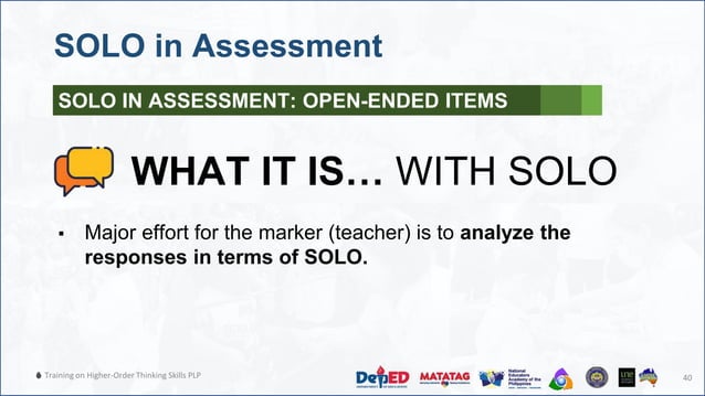 SOLO and HIGHER ORDER THINKING SKILLS in the Classroom.pptx