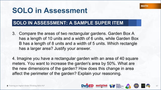 SOLO and HIGHER ORDER THINKING SKILLS in the Classroom.pptx