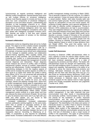 Mathematical Model to Predict Leader Self-Awareness and Effective Conflict Management in ...