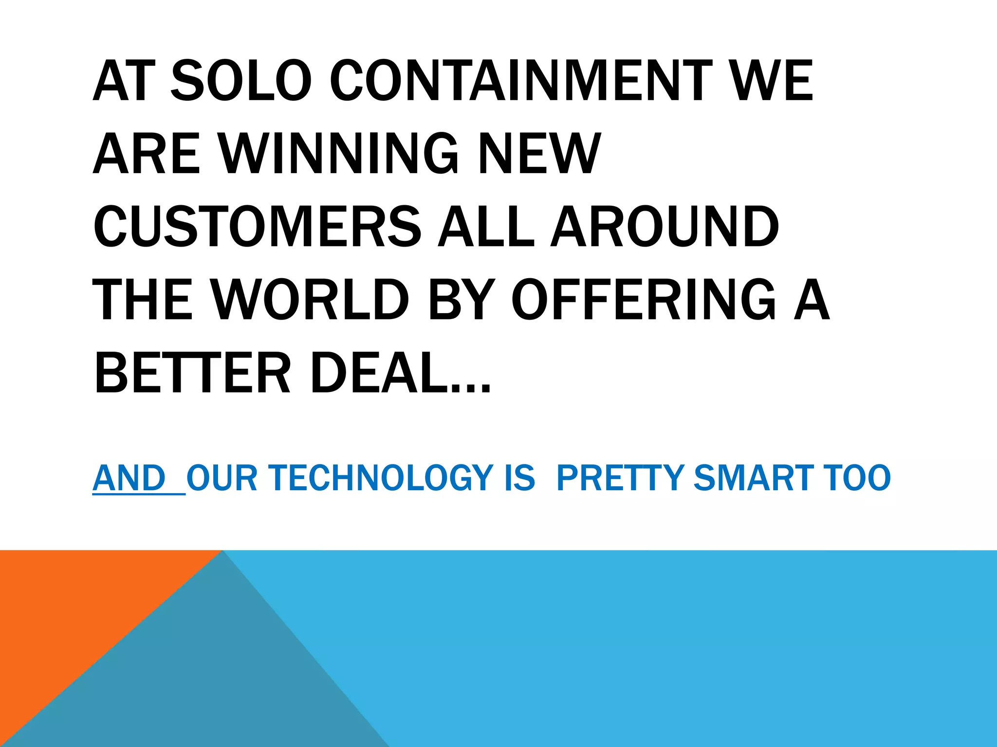 Solo containment projects | PPT