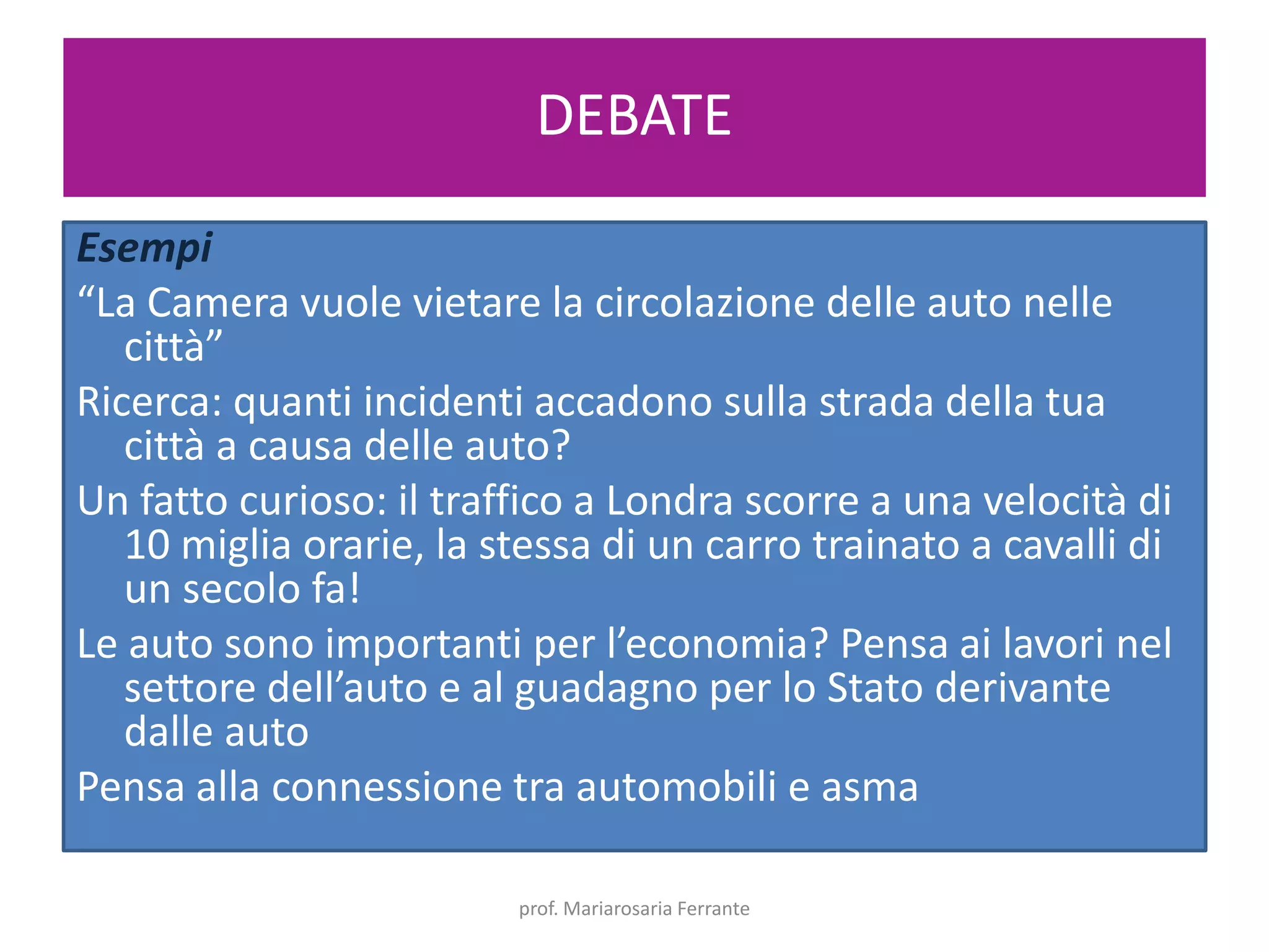 Metodologia DEBATE | PPTX