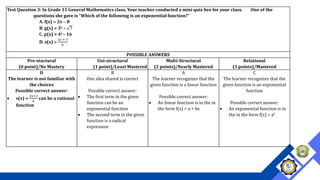 SOLO FRAMEWORK QUESTION GEN. MATHEMATICS | PPTX