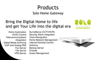 Solo Gateway - Strategic Planning | PPT