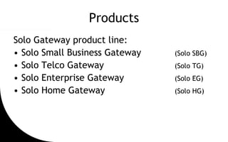 Solo Gateway - Strategic Planning | PPT