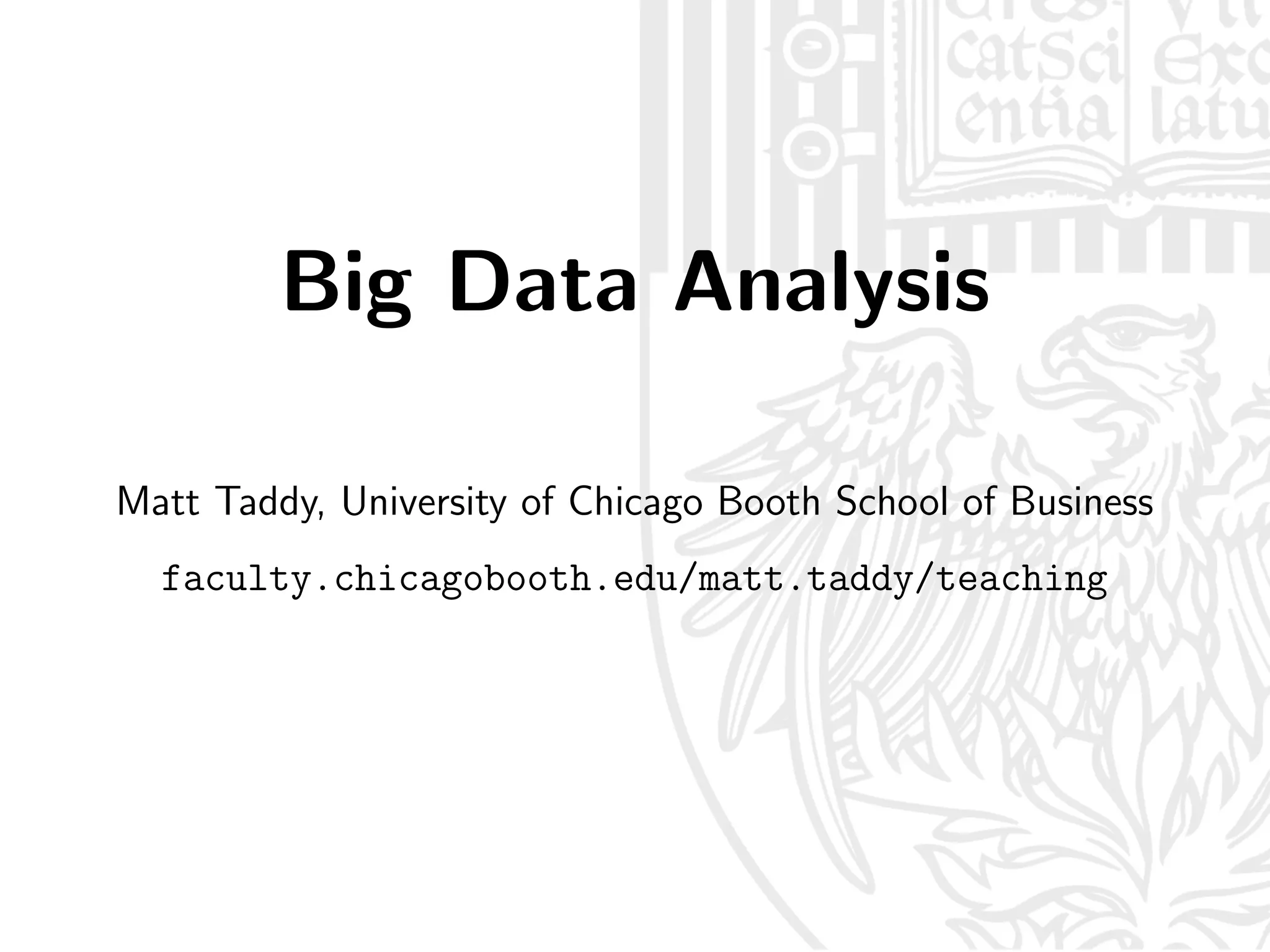 Big Data Analysis | PPT