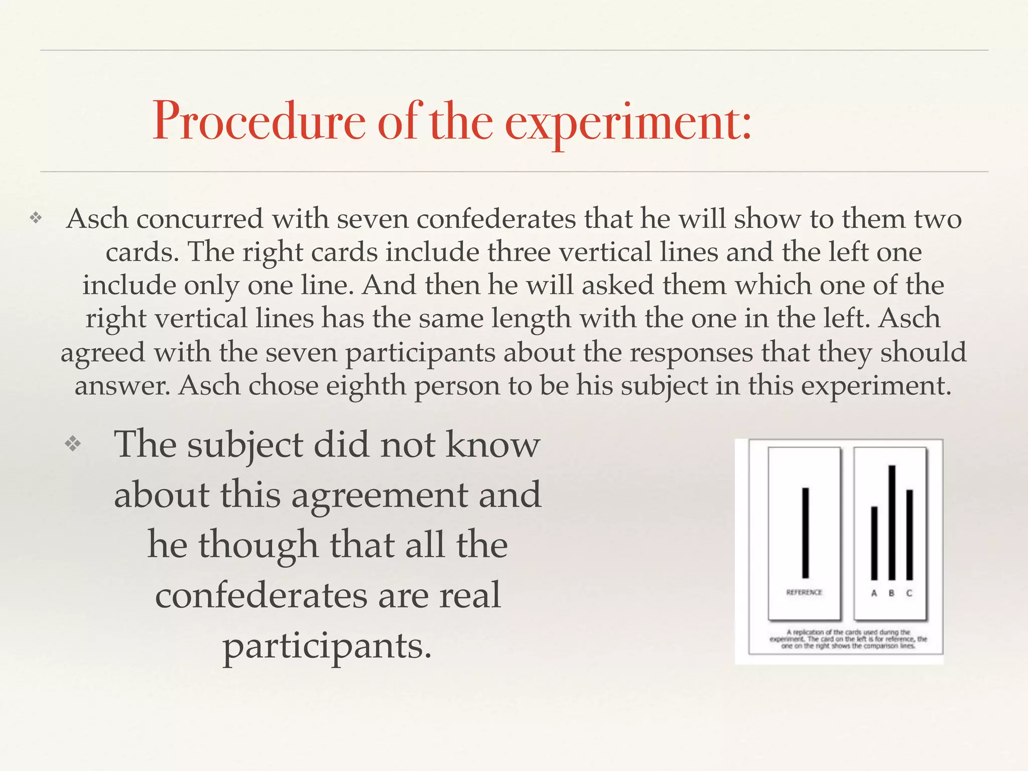 Solomon asch conformity experiment part 1 | PDF