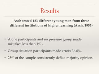 Solomon asch conformity experiment part 1 | PDF