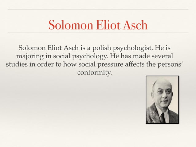 Solomon asch conformity experiment part 1 | PPT