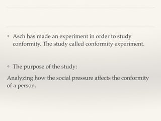 Solomon asch conformity experiment part 1 | PDF