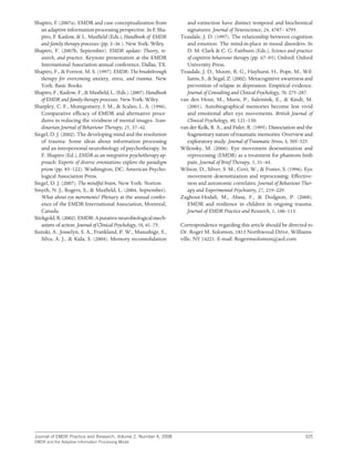 EMDR and the Adaptive Information Processing Model - Solomon e Francine | PDF