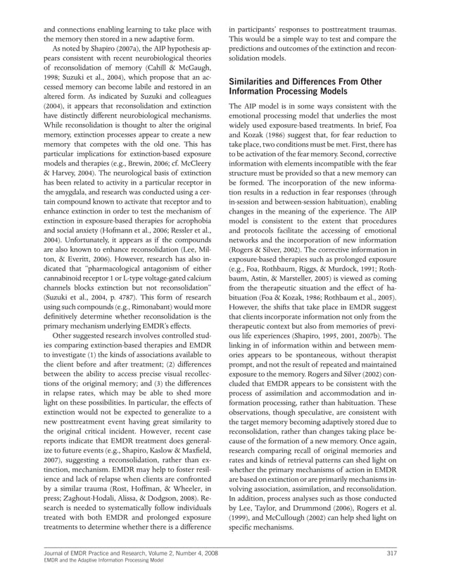 EMDR and the Adaptive Information Processing Model - Solomon e Francine ...