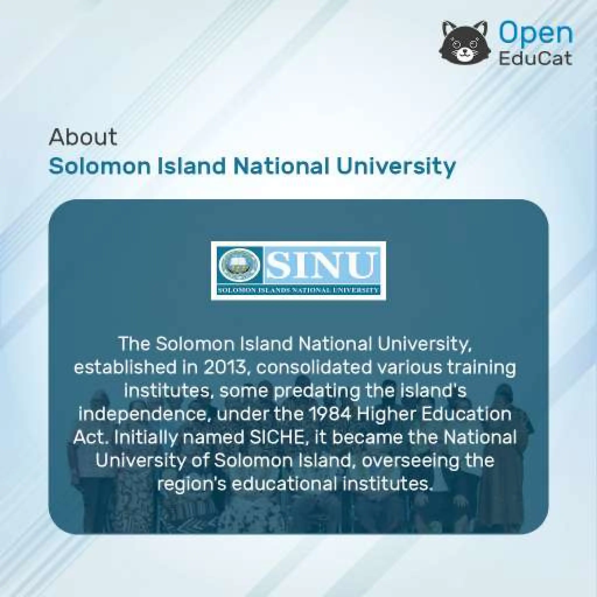 Solomon Island National University's Incredible Transformation with ...