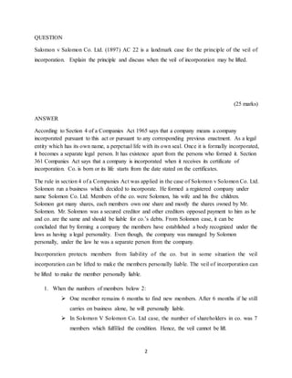 Solomon v solomon co.ltd