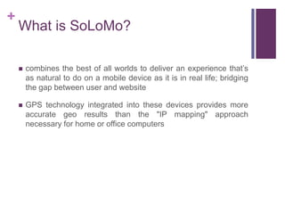 SoLoMo- tion (Jolo Dimaano) | PPT