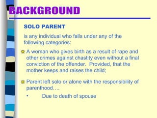 Soloparents | PPT