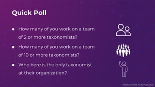 Solo Taxonomist Taxonomy Bootcamp Presentation | PPT