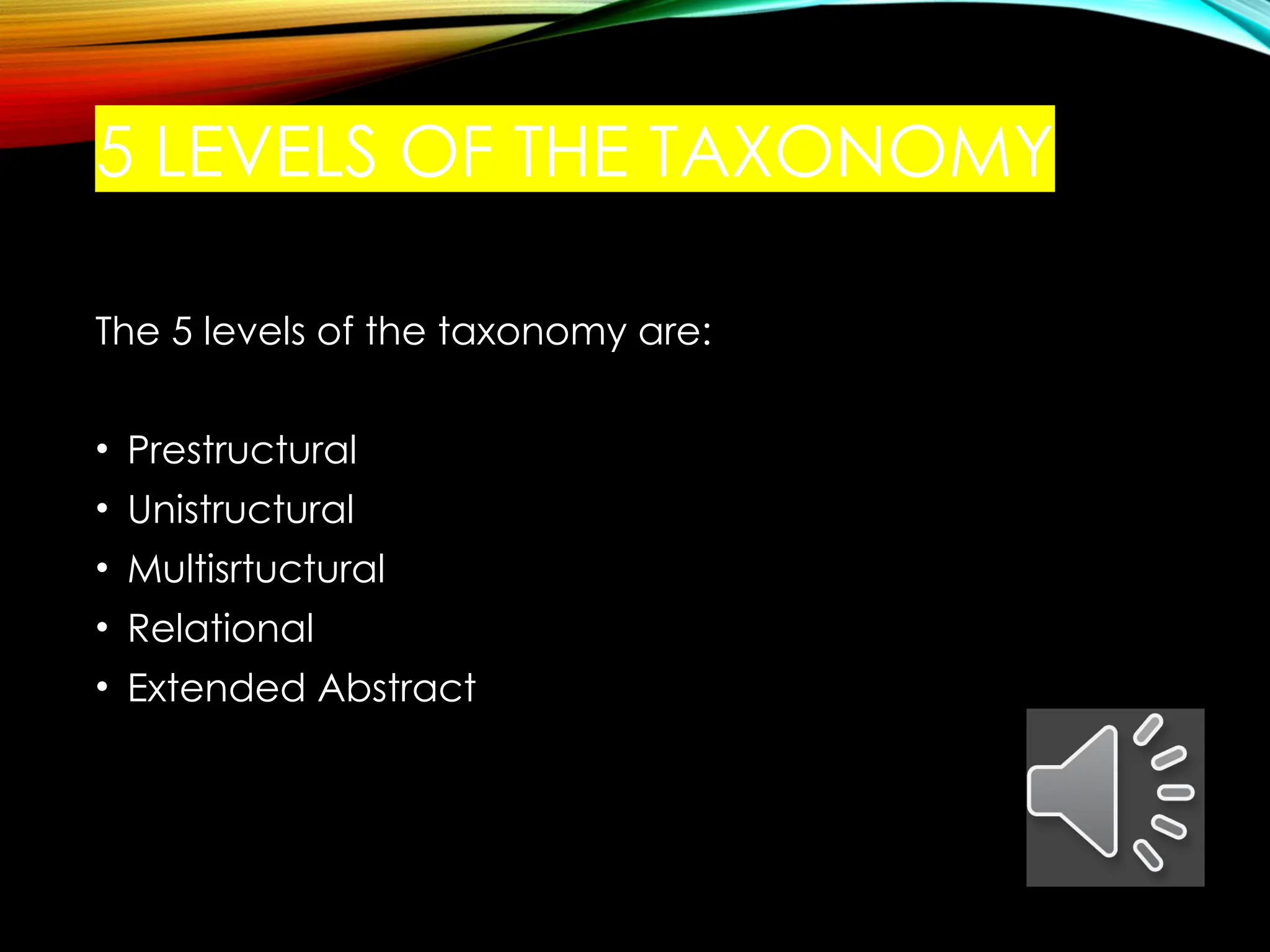Solo taxonomy in the field of teaching and learning.pptx