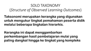 Taksonomi solo bagi kehidupan bangsa san bernegara | PPTX