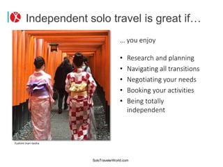 Solo travel Two Ways | PPTX