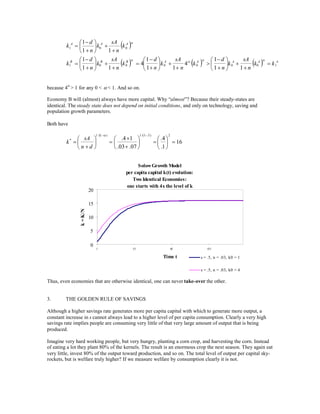 Solow Growth Model | PDF