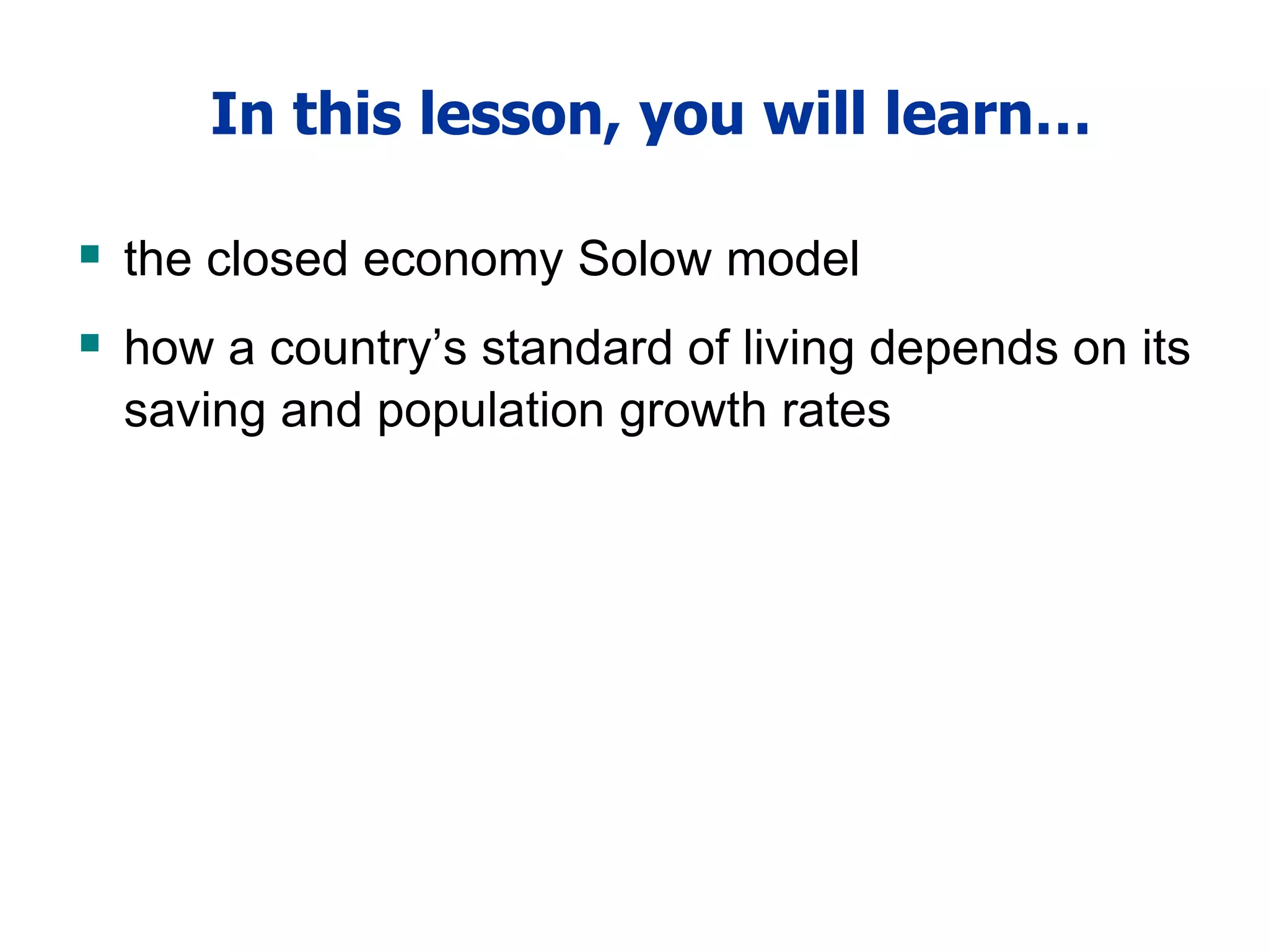 solow lecture.ppt