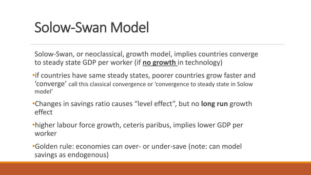Solow Model (Final PPT).pdf | Business Accounting & Finance | Business