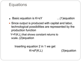 Solow model of growth | PPTX