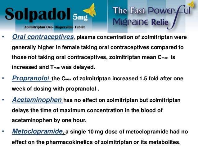 Solpadol (zolmitriptan ) 1
