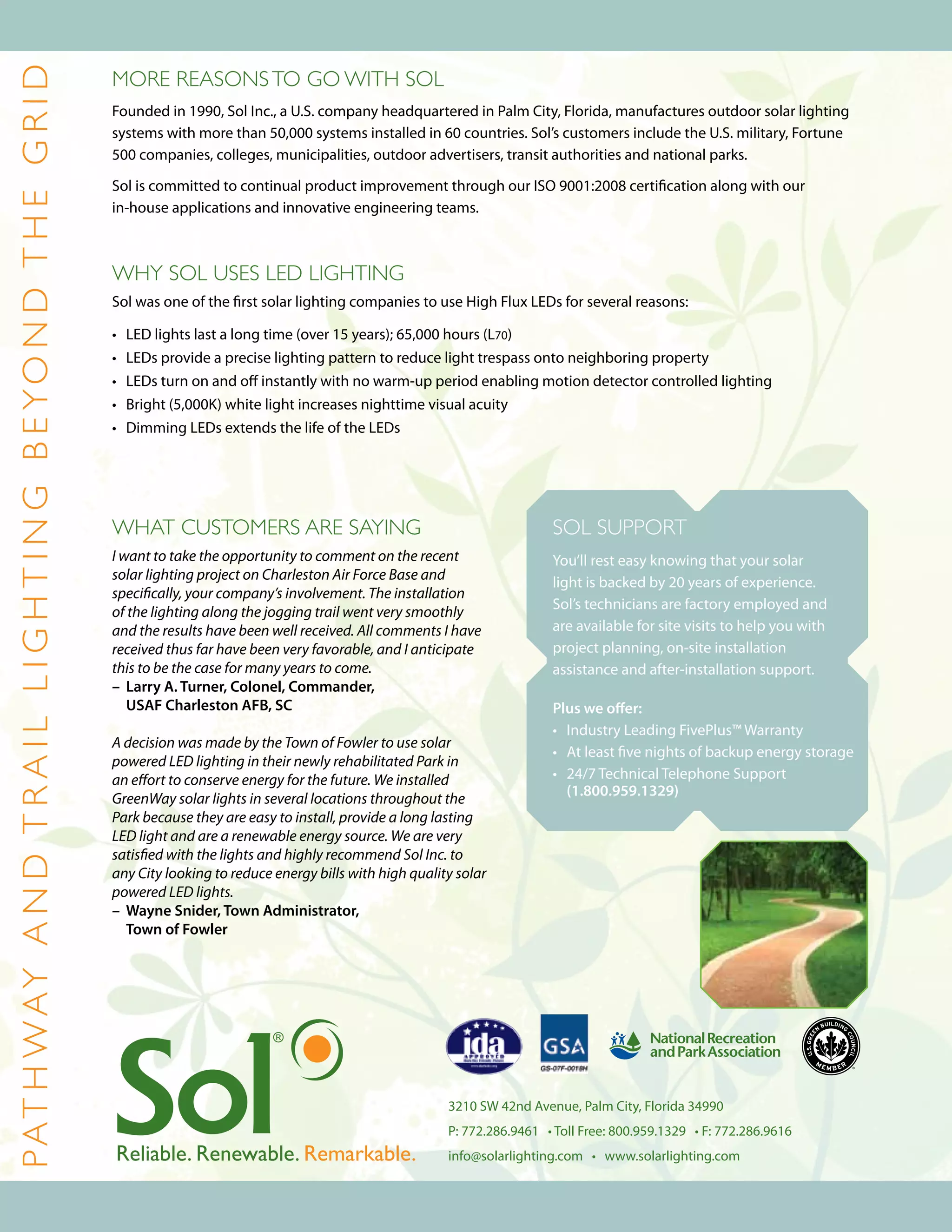 Solar Pathway & Trail Lighting | PDF