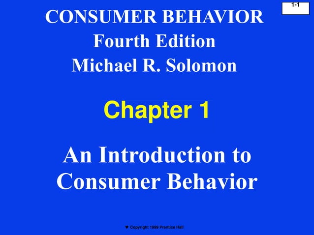 Consumer behavior introduction to consumer behavior | PPT
