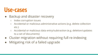 Backup & disaster recovery for Solr | PPT