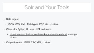 Solr for Data Science | PPT