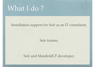 Solr and ManifoldCF | PDF