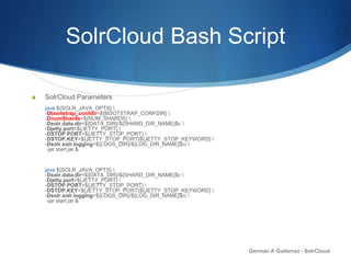 Solr 4: Run Solr in SolrCloud Mode on your local file system. | PPT