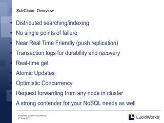 SolrCloud and Shard Splitting | PPT