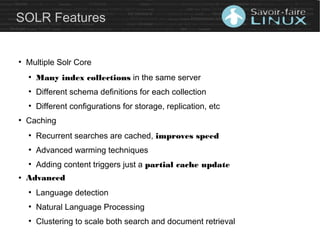 Solr features | ODP | Search | Internet