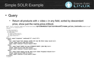 Solr features | ODP | Search | Internet