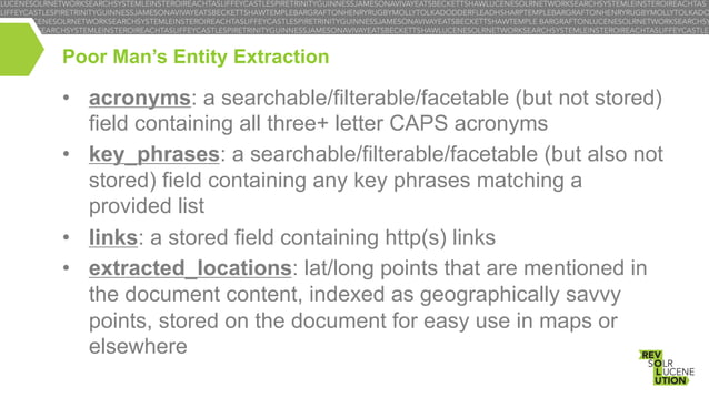 Solr Indexing and Analysis Tricks | PPT
