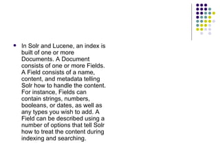 Solr Presentation | PPT | Programming Languages | Computing