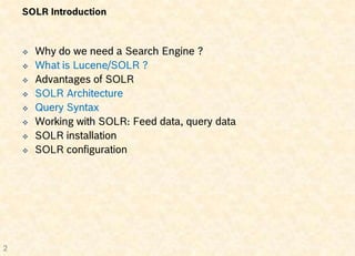 Solr introduction | PPTX | Search | Internet