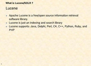 Solr introduction | PPTX | Search | Internet