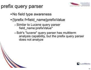 Solr Query Parsing | PPT