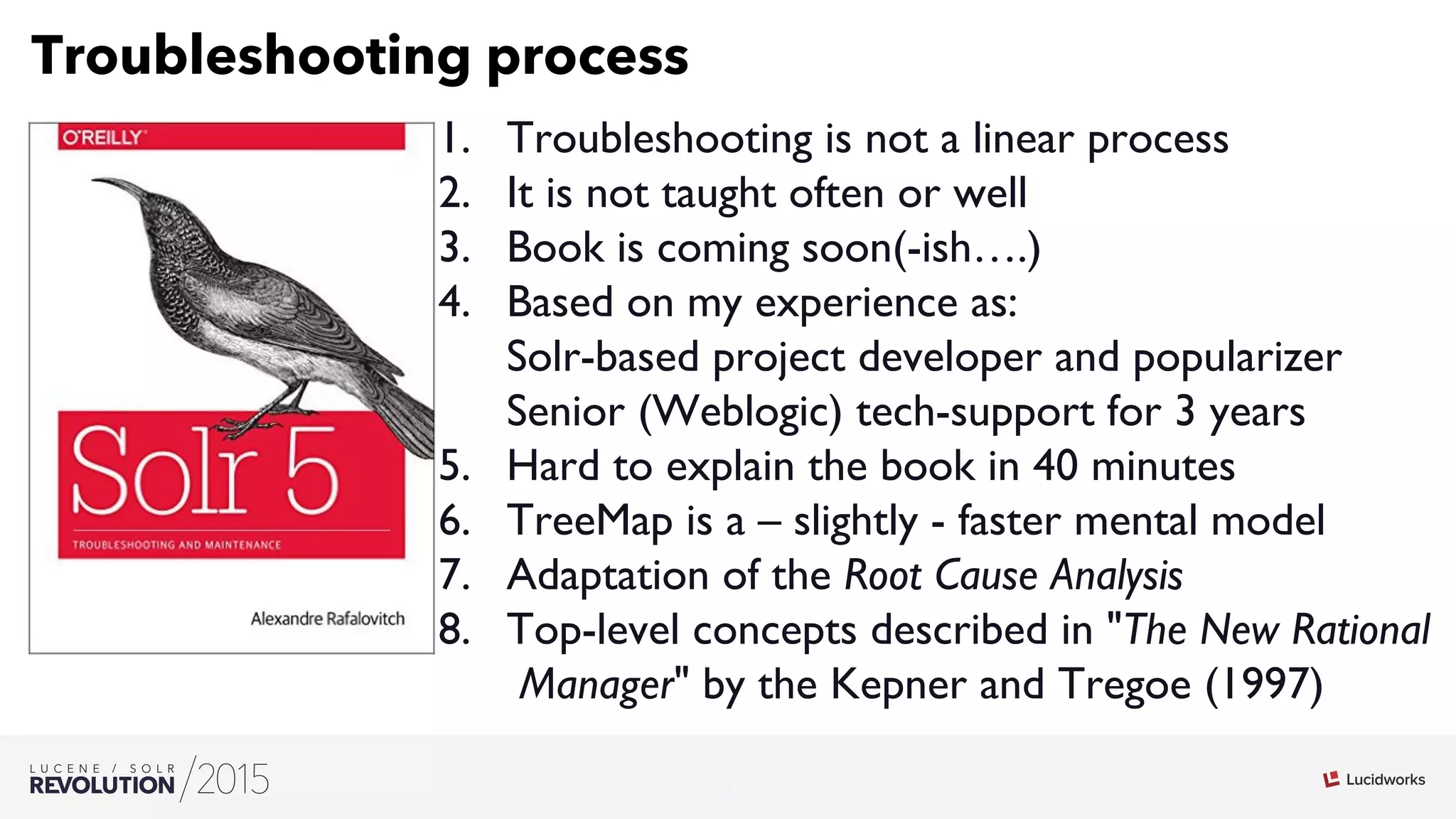 Solr Troubleshooting - TreeMap approach | PPT