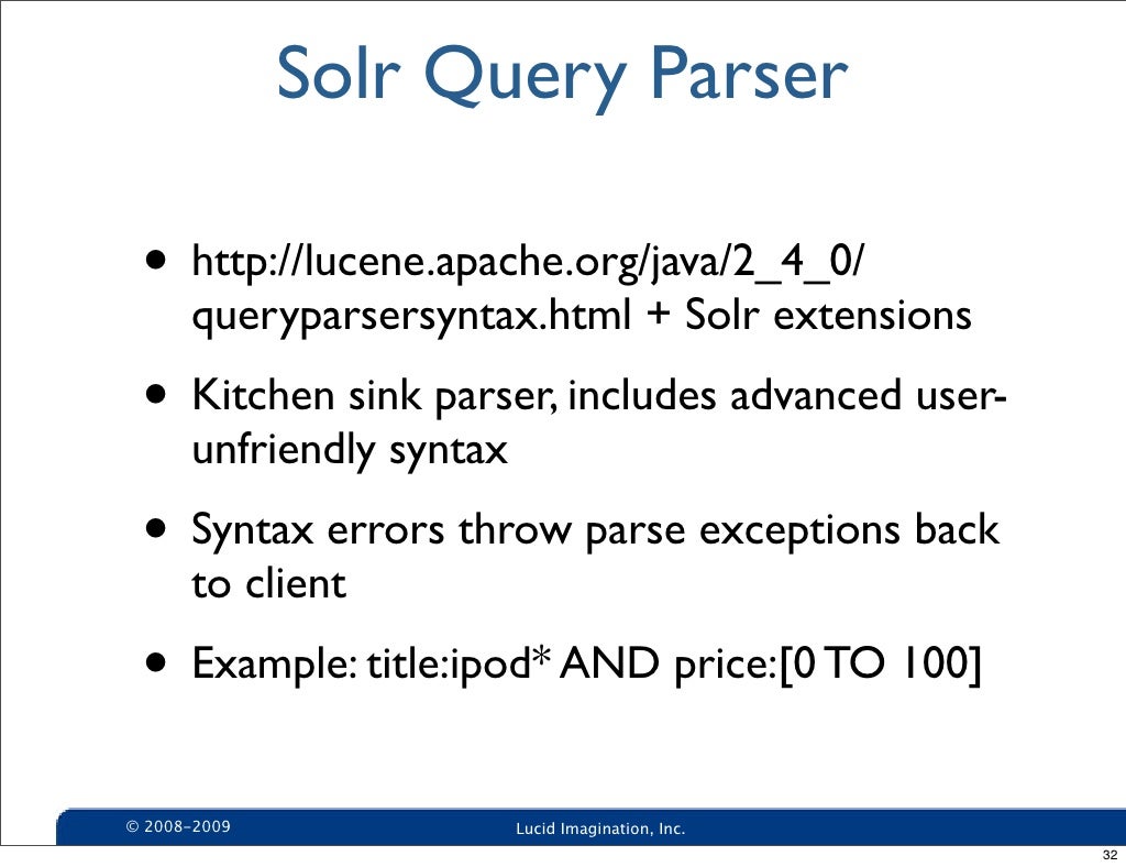 Solr Query Parser • Java240