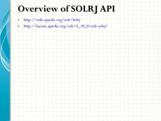 Introduction to Solr | PPT