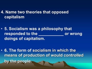 Capitalism Socialism and Communism | PPT